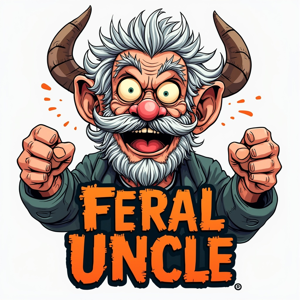 Feral Uncle Cartoon Animation Design — MyDesigns.io