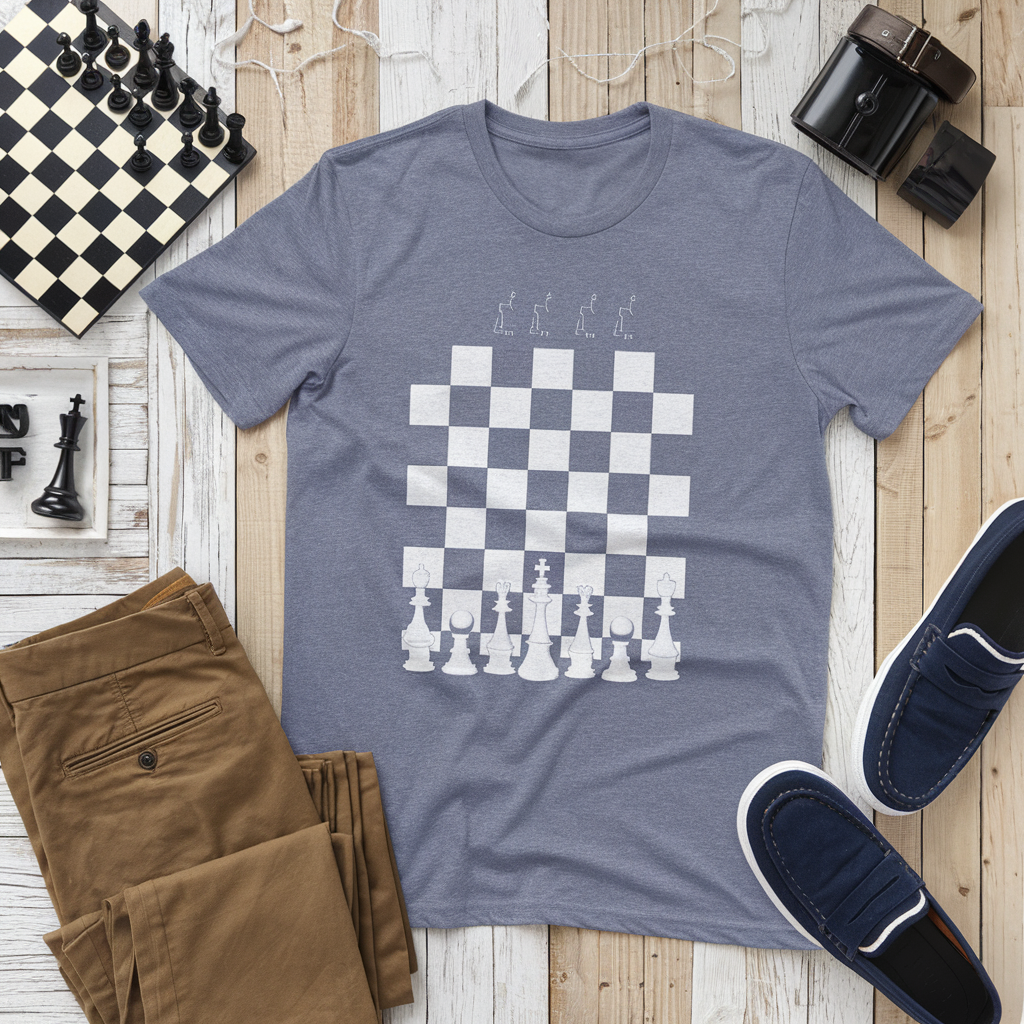 Chess Themed T-Shirt Mockup Design — MyDesigns.io