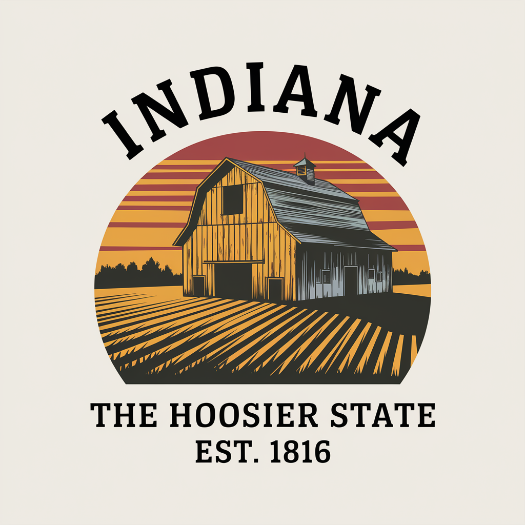 Indiana Rustic Barn Emblem Design — MyDesigns.io