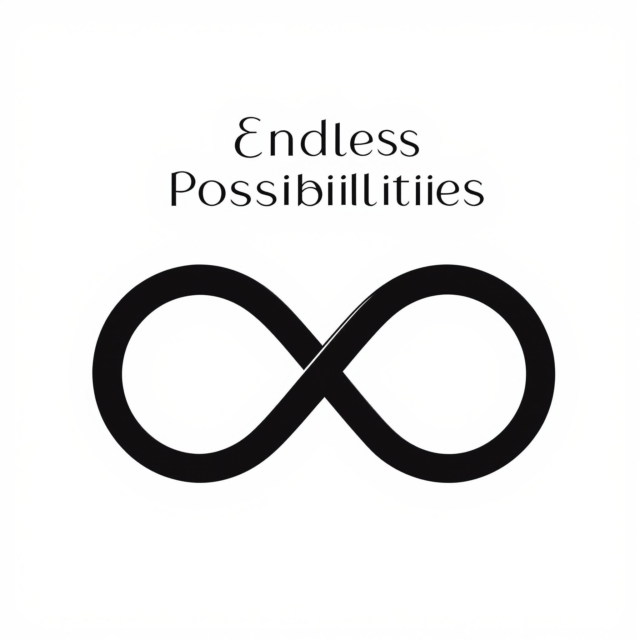 Minimalist Infinity Symbol Design Design — MyDesigns.io