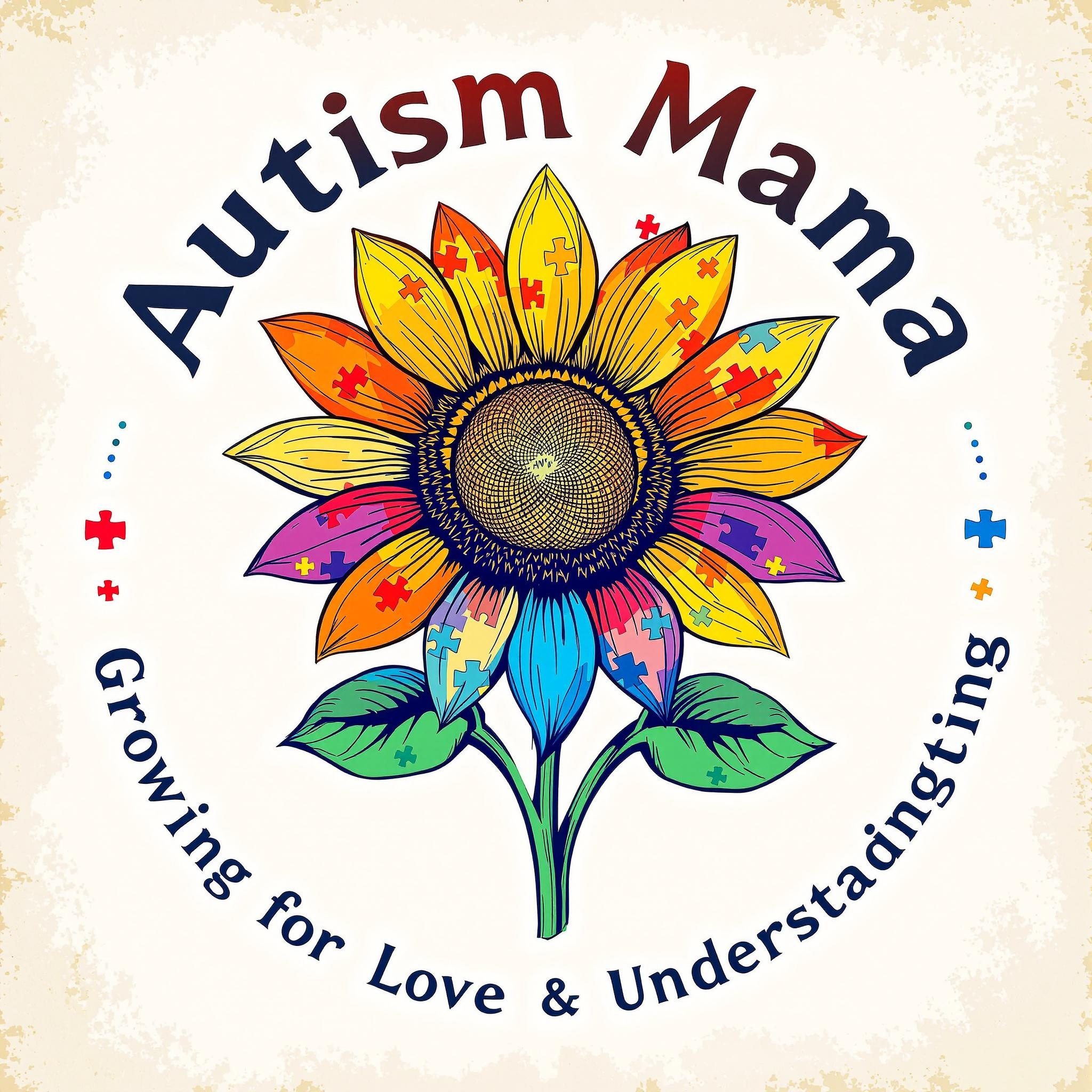 Autism Awareness Sunflower Design Design — MyDesigns.io