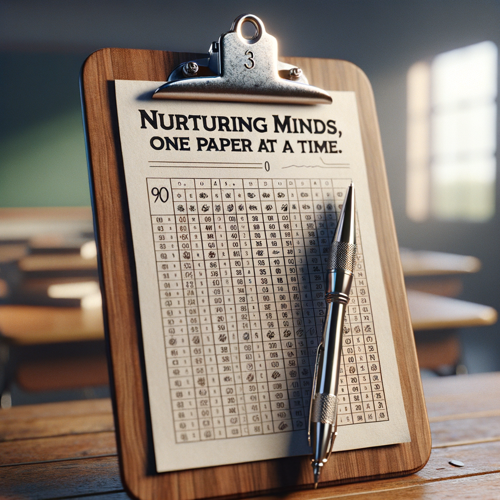 Nurturing Minds: Grading Sheet Visual Design — MyDesigns.io