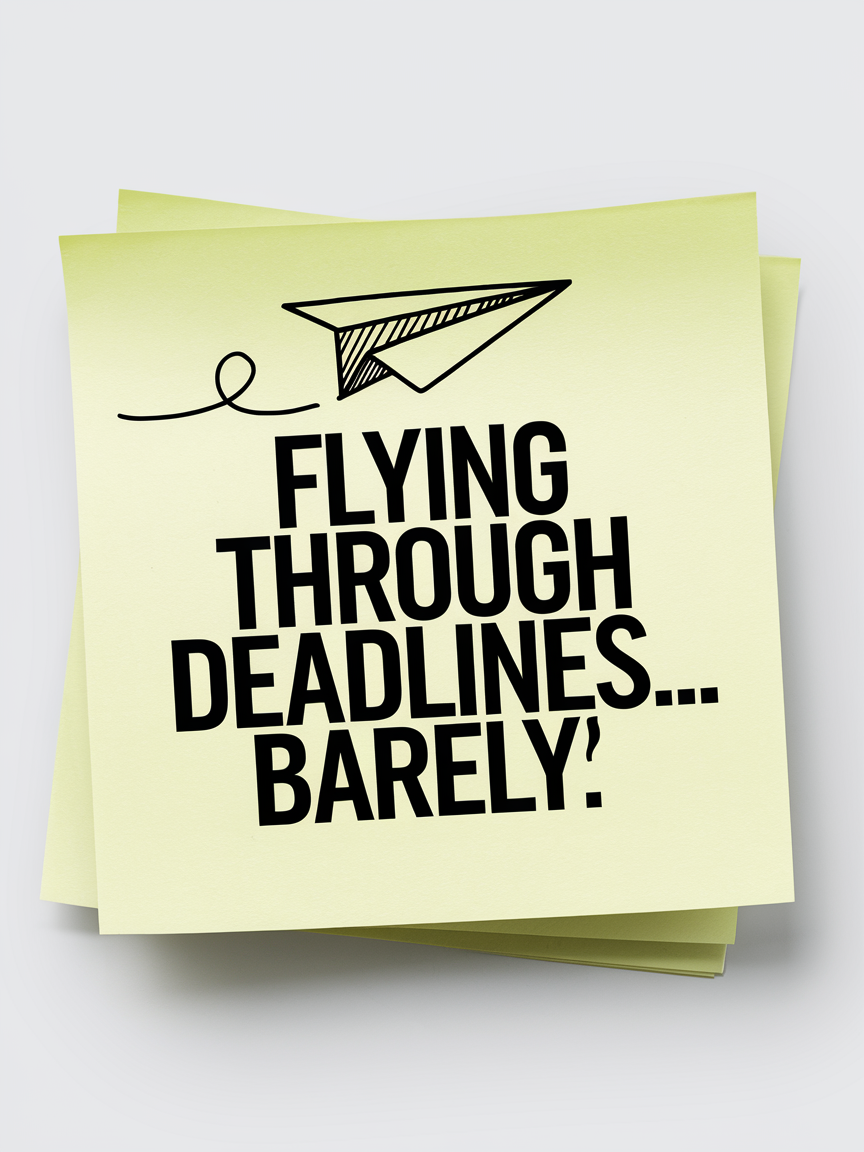 Doodle Paper Airplane Sticky Note Design — MyDesigns.io